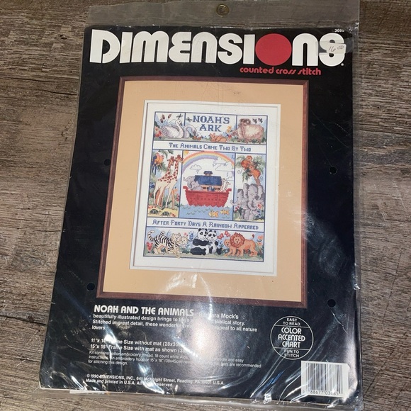Dimensions | Accents | Dimensions Noahs Ark Animals Cross Stitch 3685 ...